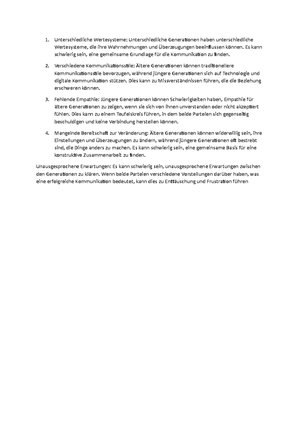 Grenzen Gf K - Unterschiedliche Wertesysteme: Unterschiedliche ...