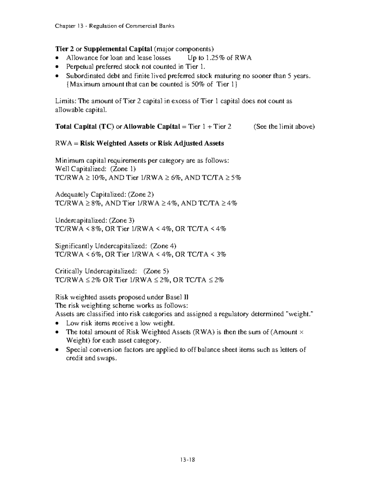 Chap013 545844994 - Chapter 13 - Regulation of Commercial Banks Tier 2 ...
