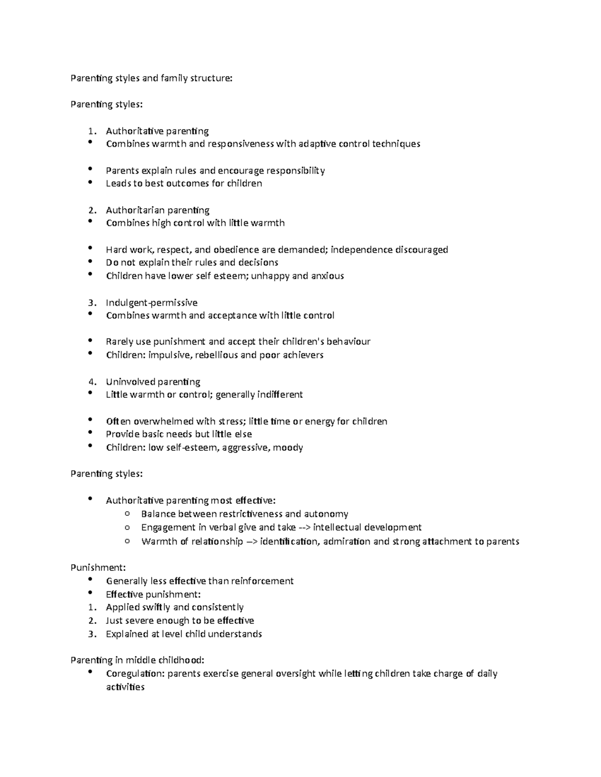 Parenting styles and family structure 2410 - Parenting styles and ...
