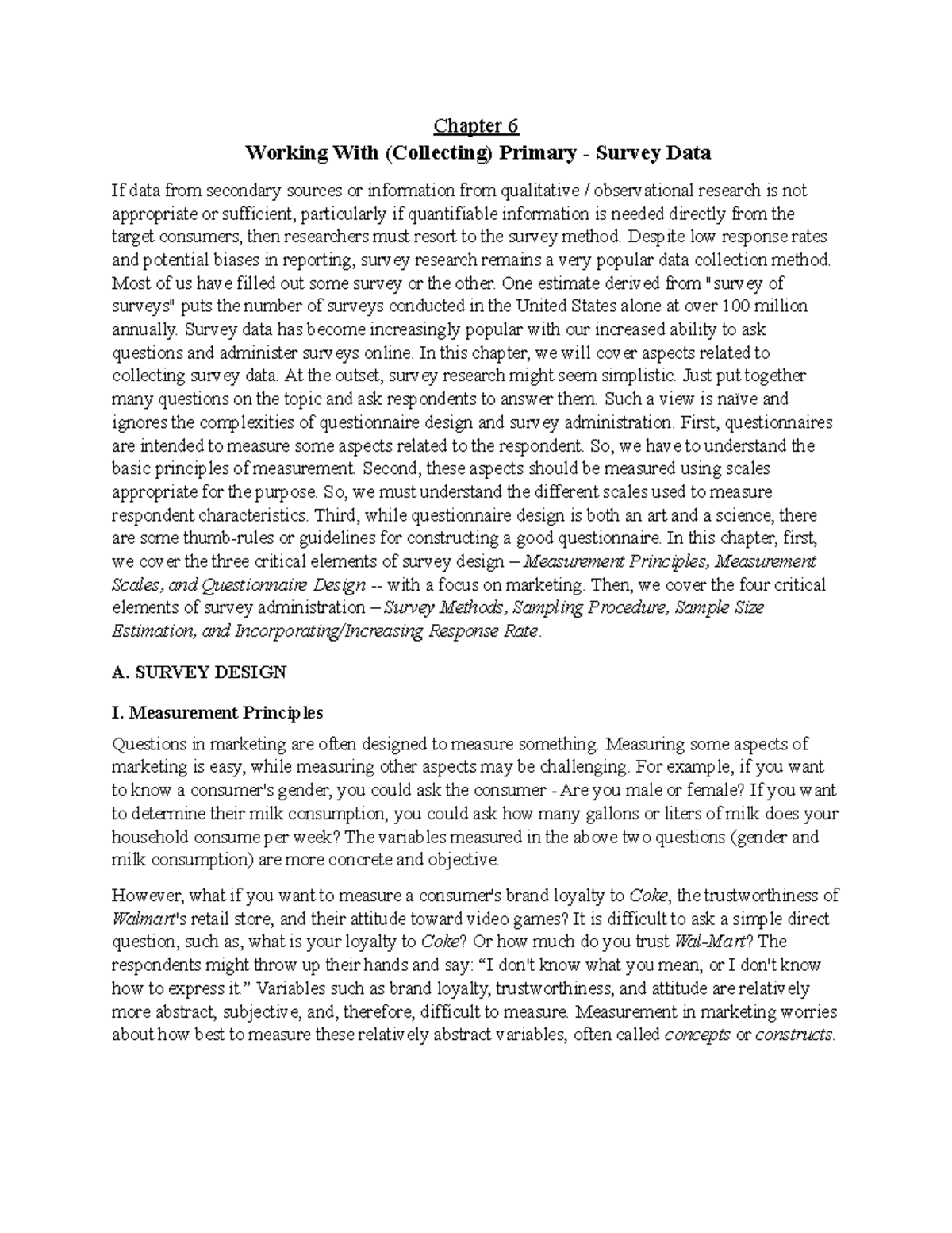 WWDM Chapter 6 - Collecting Survey Data - Chapter 6 Working With ...
