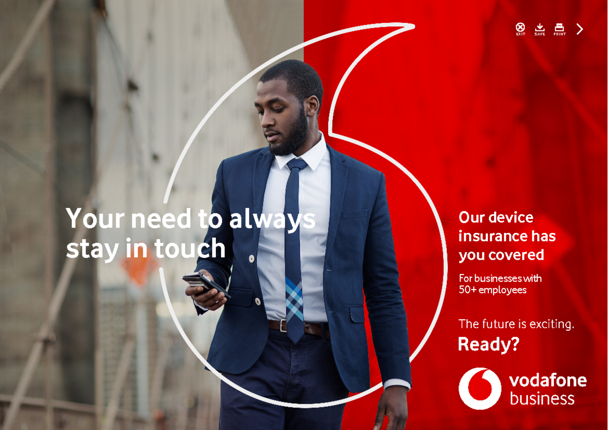Vodafone Business Insurance Brochure 50 plus - Your need to always stay ...