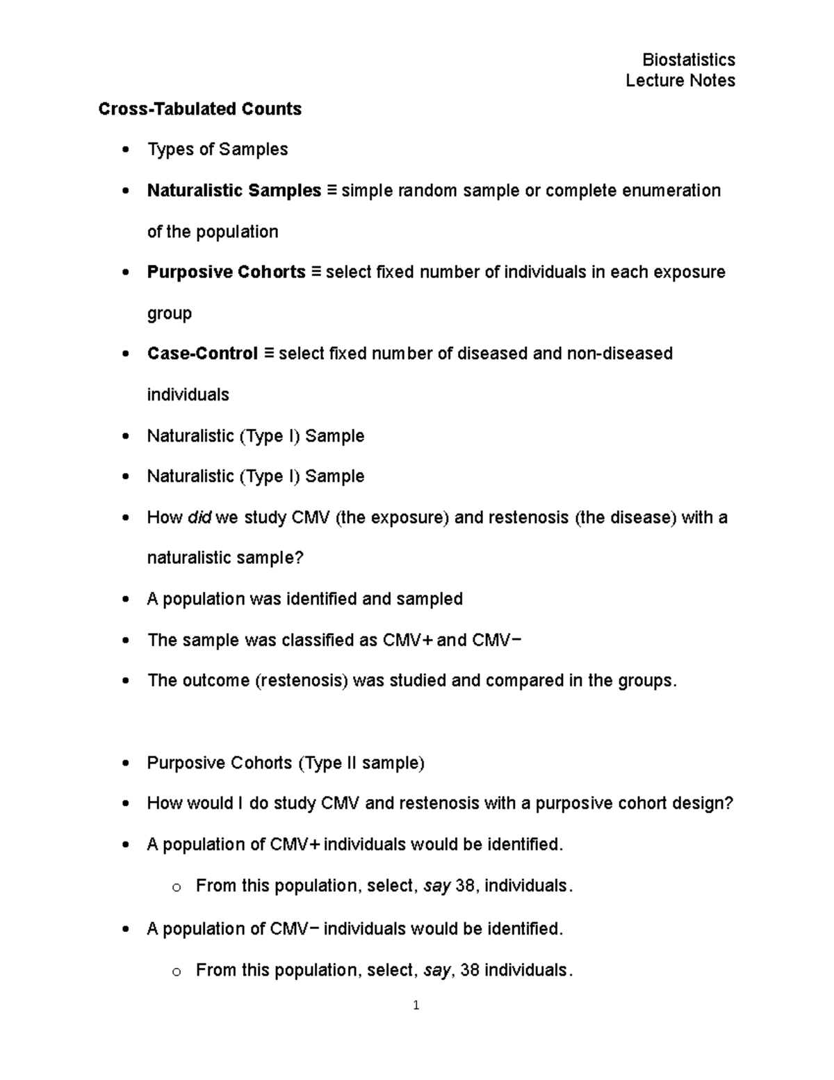 2021-Biostatistics-Lecture-Notes-Cross-Tabulated Counts-18A - Lecture ...