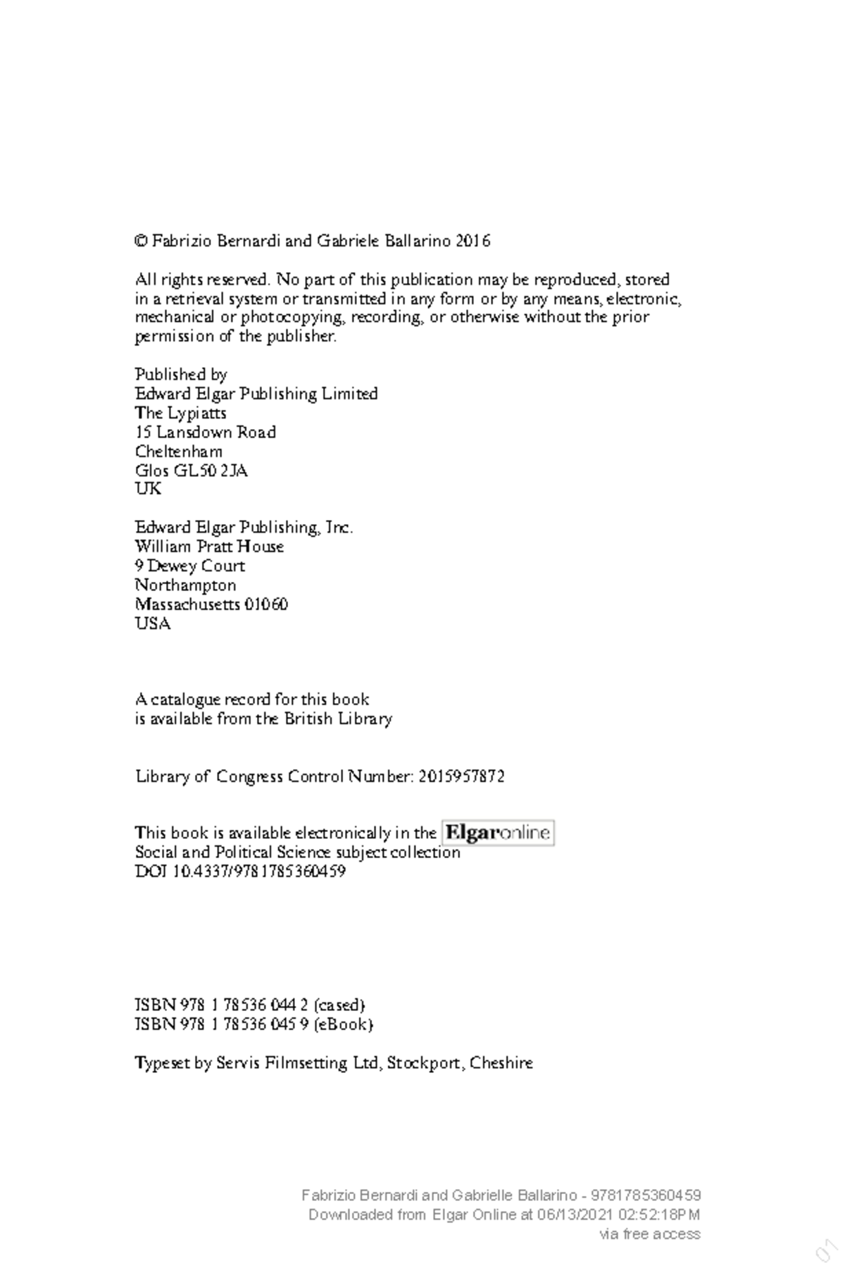 [9781785360442 - Education, Occupation and Social Origin] Copyright ...