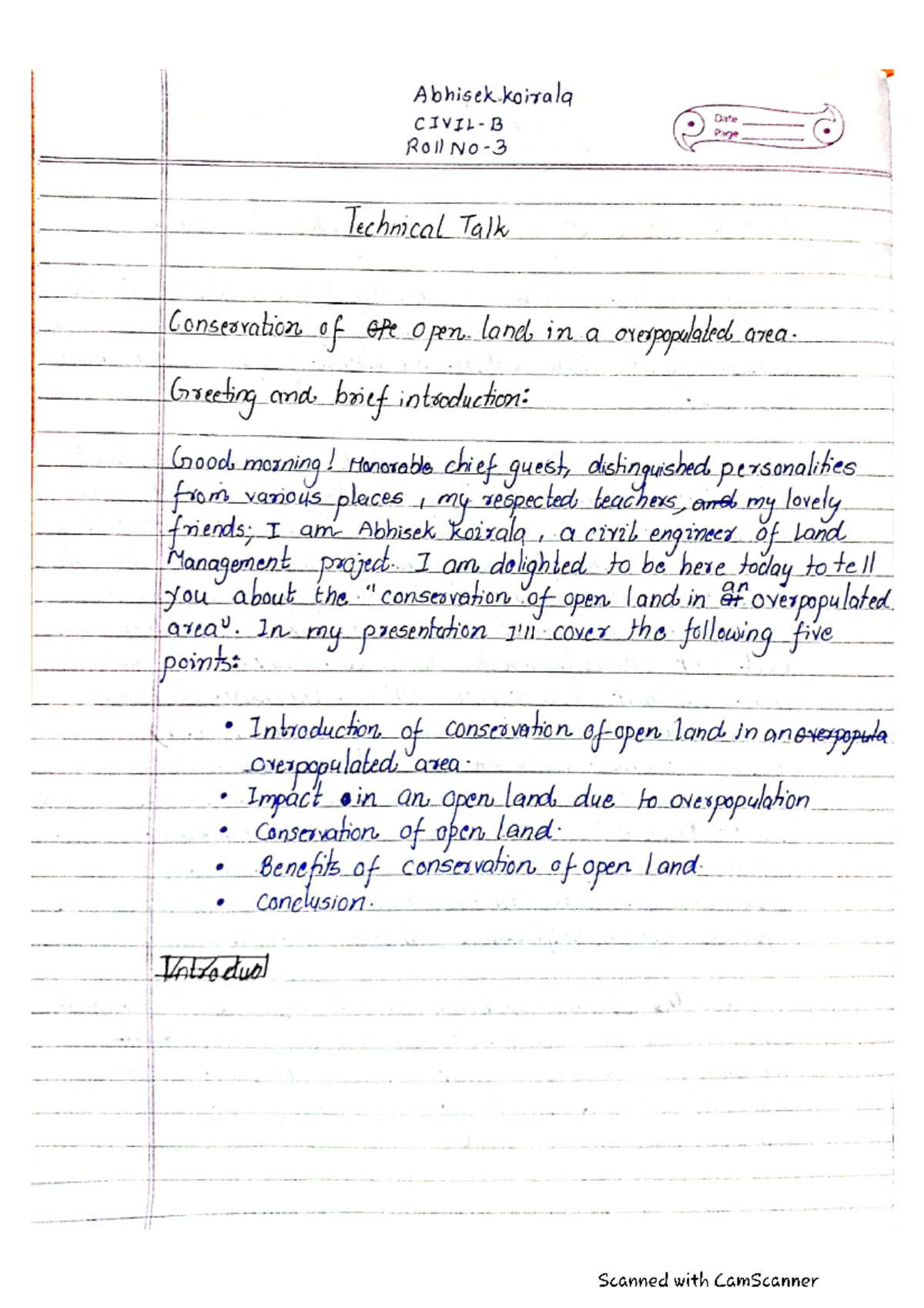 Assignment-Technical-talk - Civil Engineering - Studocu