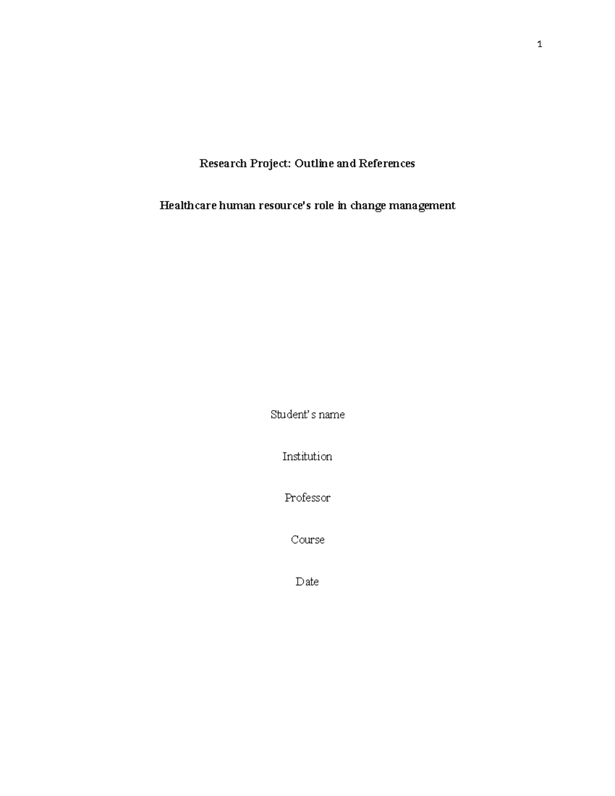 BUSI344 Research Project - Research Project: Outline and References ...