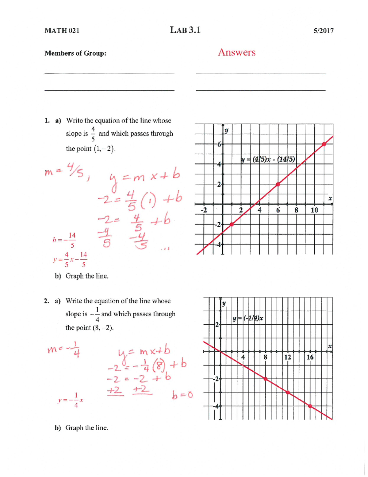 Lab 3.1 anwer key - answers for the lab - MATH021 - Studocu