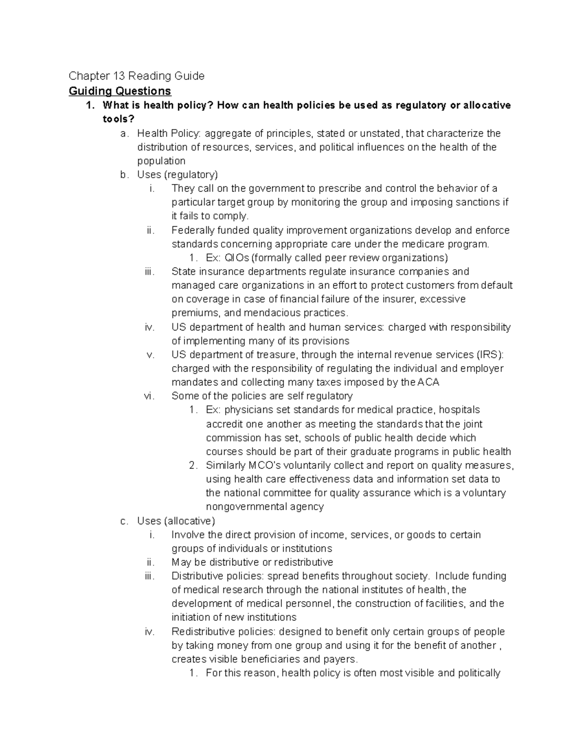 Chapter 13 Reading Guide - Chapter 13 Reading Guide Guiding Questions ...