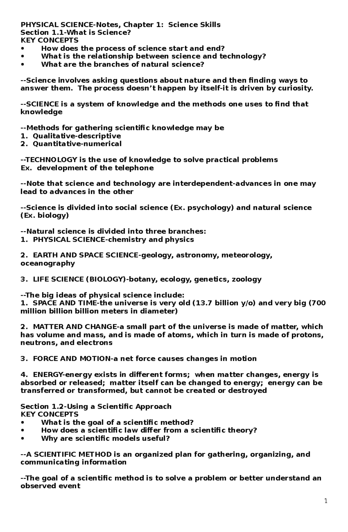 273587306 Physical Science part1 chemistry docx Copy - PHYSICAL SCIENCE ...