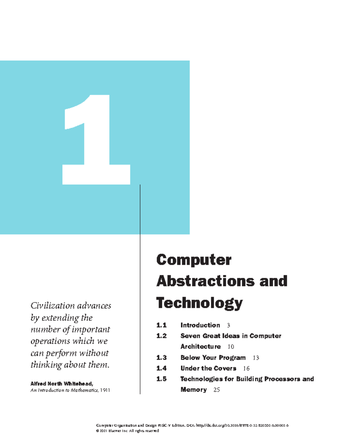 COD - Chapter 1 - Computer Abstractions and Technology 1 Introduction 3 1 Seven Great Ideas in ...