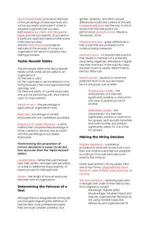 Course Outline in Industrial Psychology. It gives the topics to be ...