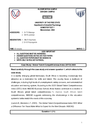 Studyguide 2024 ENG- undergrad EORG3715 - EORG 3715 ORGANISATIONAL ...