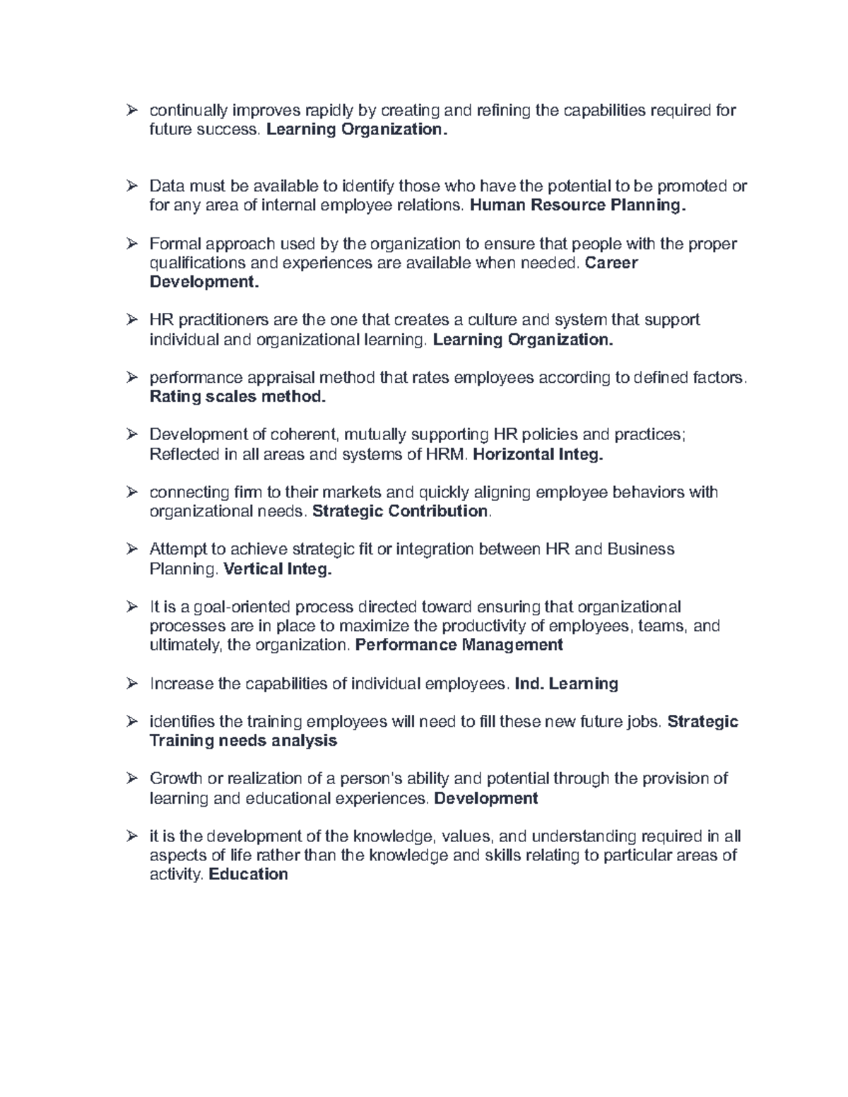 Certified Human Resource Associate (CHRA) Notes - Ø continually ...