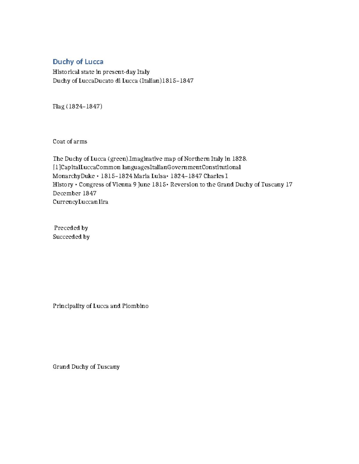 File9 - notes - Duchy of Lucca Historical state in present-day Italy ...