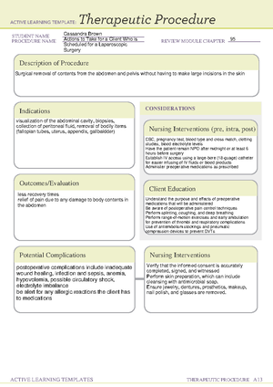 Analyzing Priority Findings to Address - STUDENT NAME DISORDER/DISEASE ...