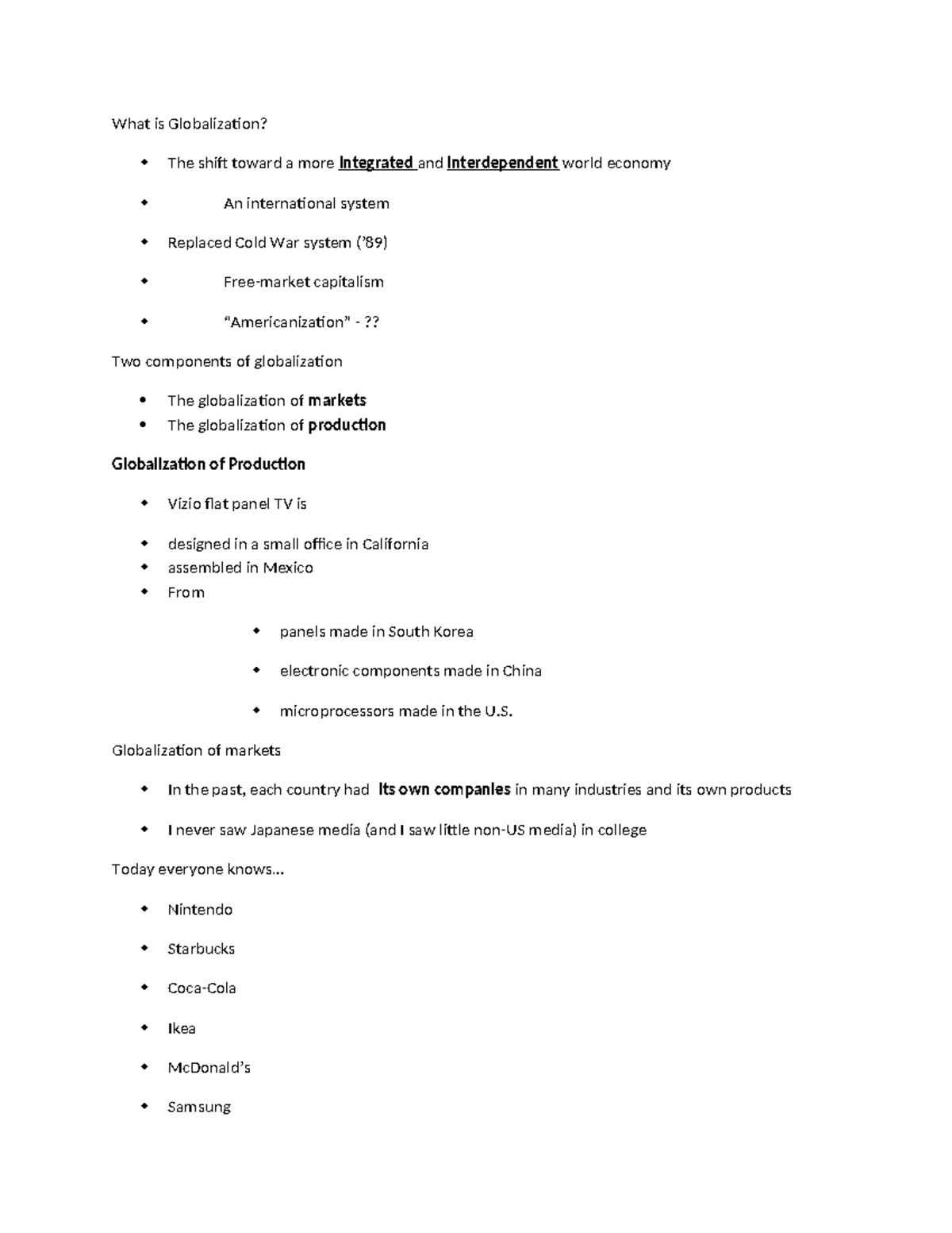 What is Globalization - What is Globalization? The shift toward a more ...