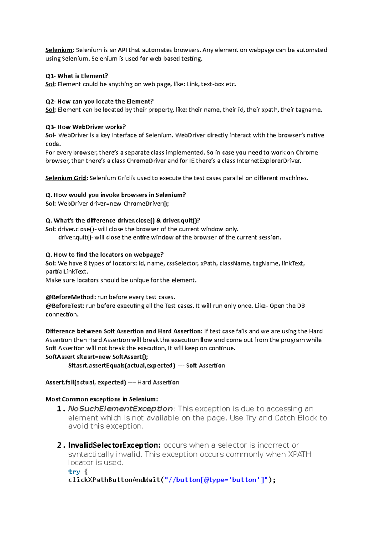 Selenium - Seleimum - Selenium: Selenium is an API that automates ...