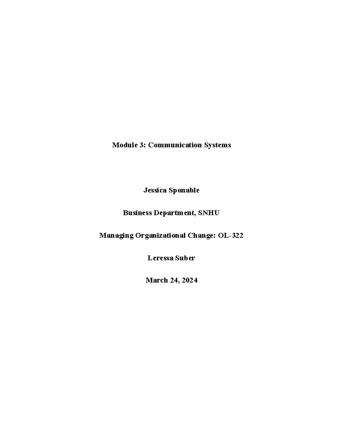 Module 3 - Communication Systems - Module 3: Communication Systems ...