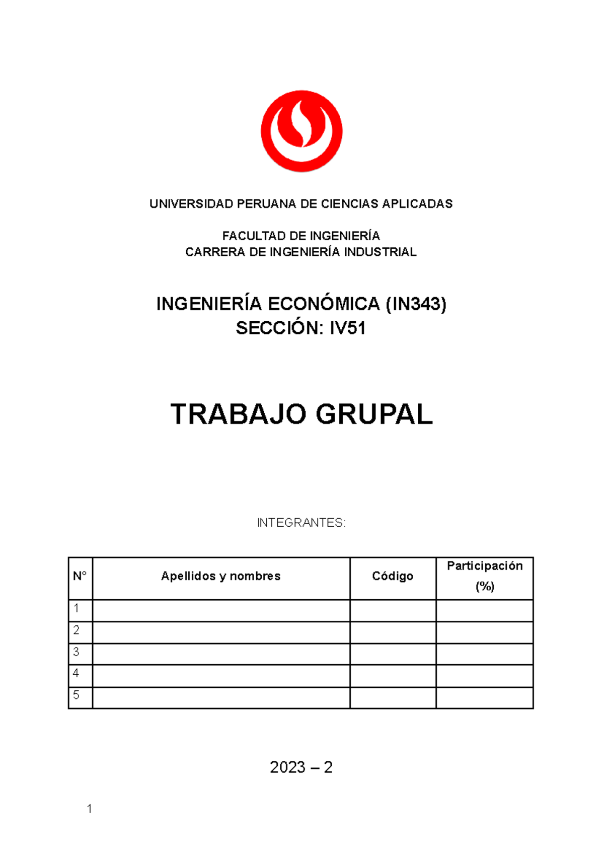 Trabajo Final- Grupo 06-IV51 - UNIVERSIDAD PERUANA DE CIENCIAS ...