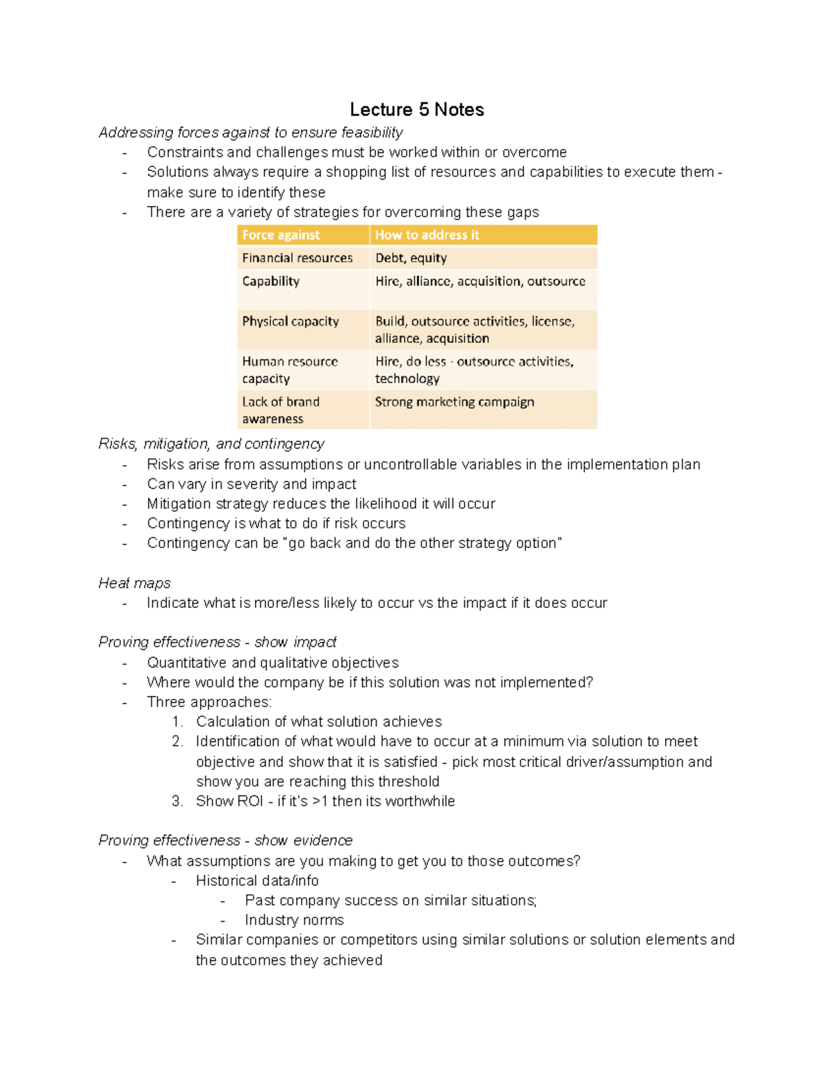 Lecture 4 Notes - Sofy - Lecture 5 Notes Addressing forces against to ... Lecture 4 Notes - Sofy - Lecture 5 Notes Addressing forces against to ...