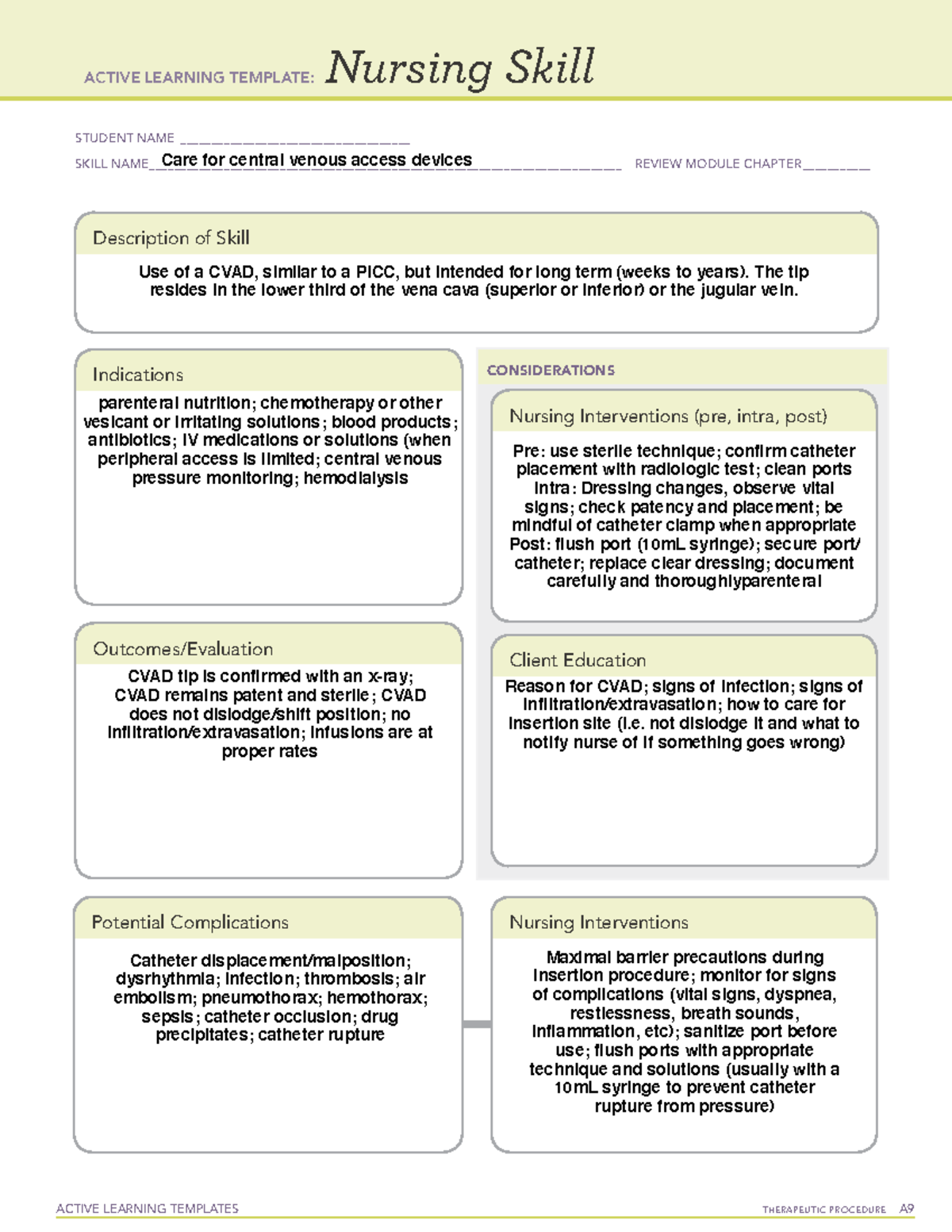 care for tracheostomy and sterile gloving - ACTIVE LEARNING TEMPLATES ...