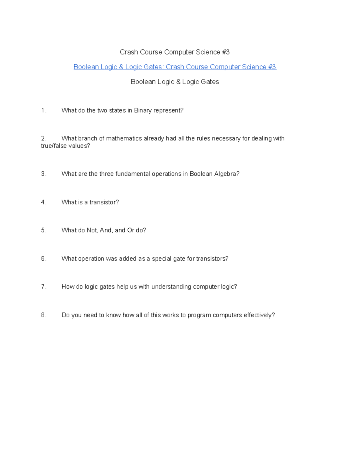 CCCS3 - this is for a custom made document - Crash Course Computer ...