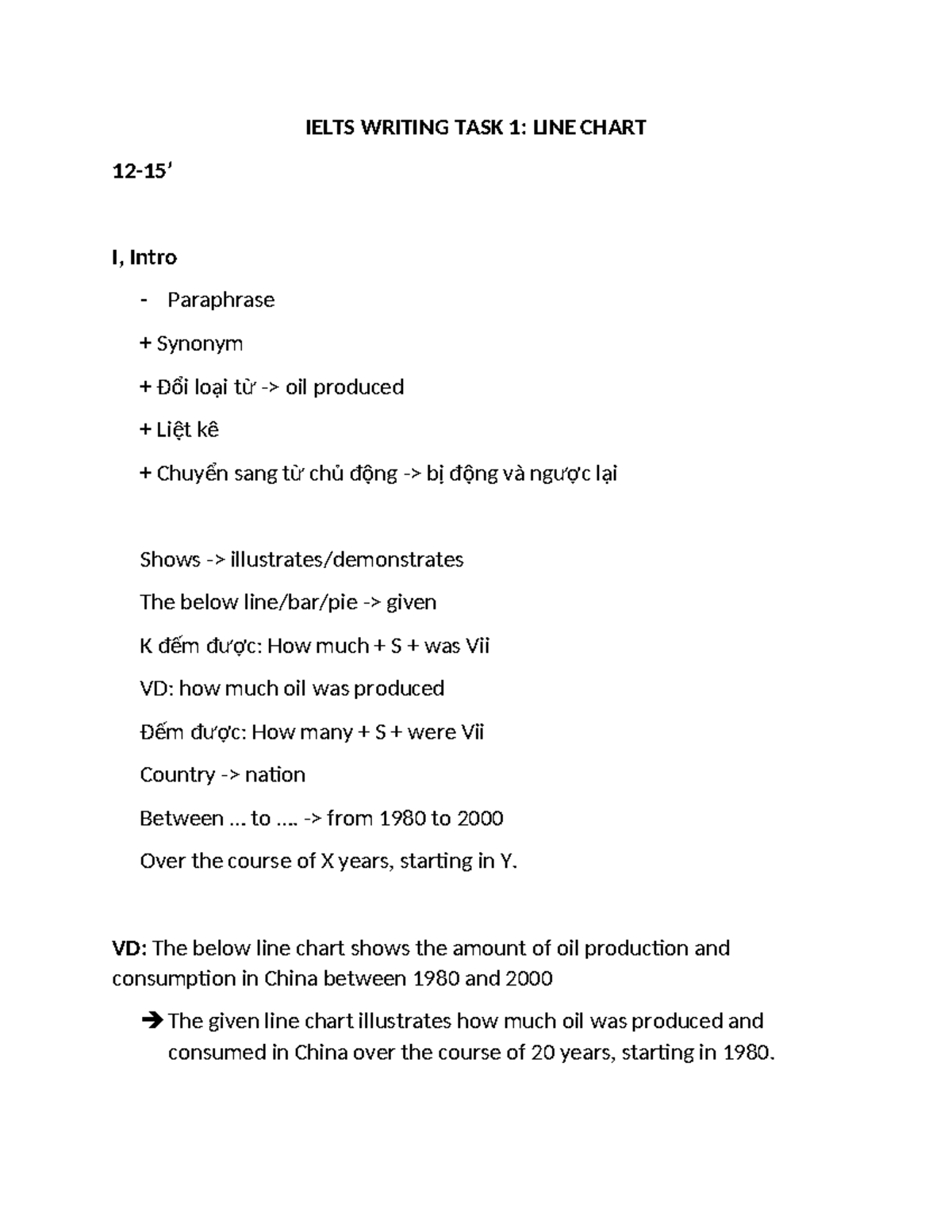 Writing TASK 1 LINE Chart KAI - IELTS WRITING TASK 1: LINE CHART 12-15 ...