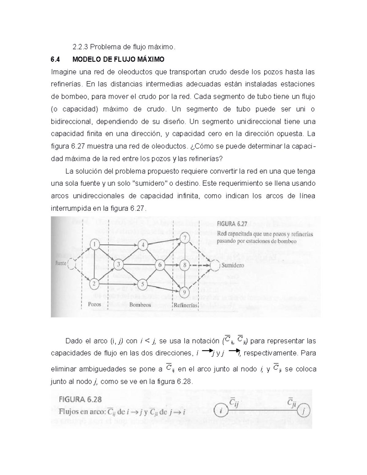 Material - tt54ee5 - 2.2 Problema de flujo máximo. 6 MODELO DE FLUJO ...