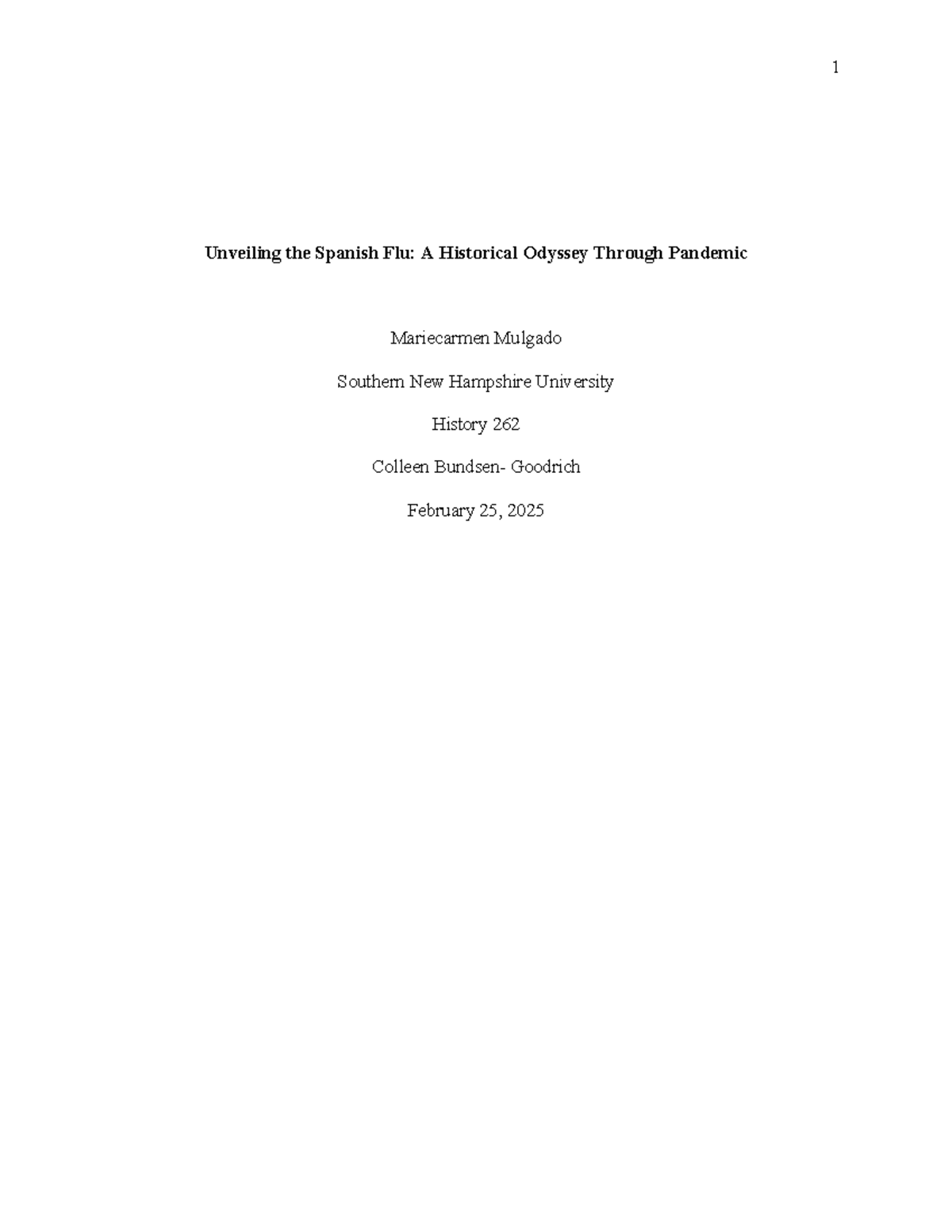 Unveiling the Spanish Flu- A Historical Odyssey Through Pandemic - Mar ...