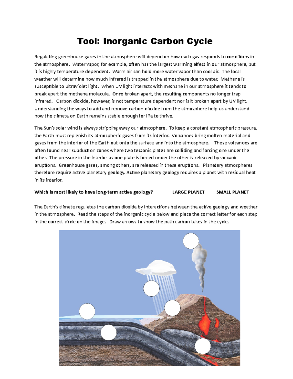 Inorganic Carbon Cycle - Class notes - Tool: Inorganic Carbon Cycle ...