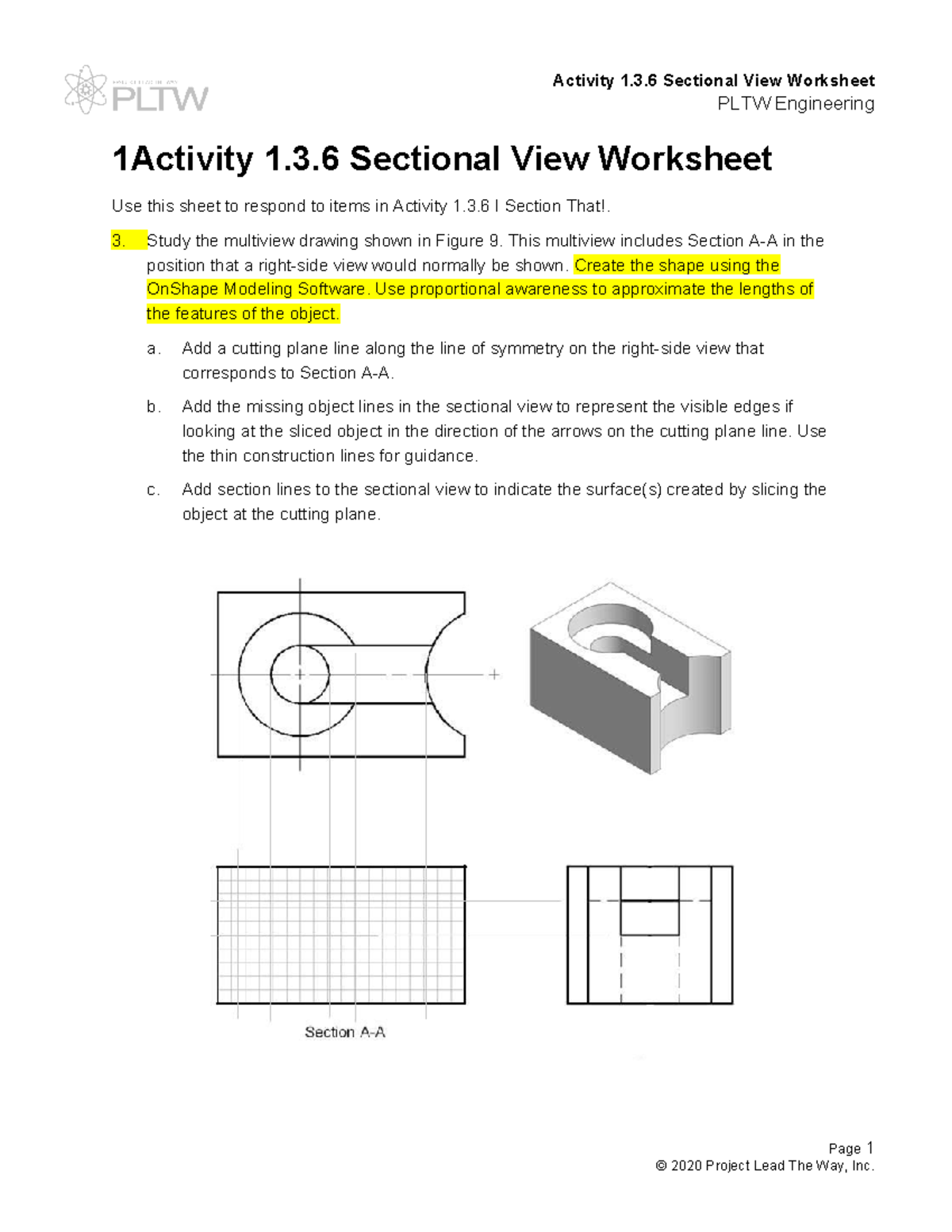 Copy of 1.3.6 Sectional View Worksheet-1 - Activity 1.3 Sectional View ...