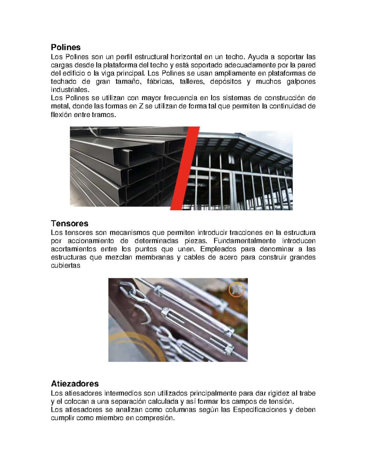 Estructuras Metalicas - Polines Los Polines son un perfil estructural ...