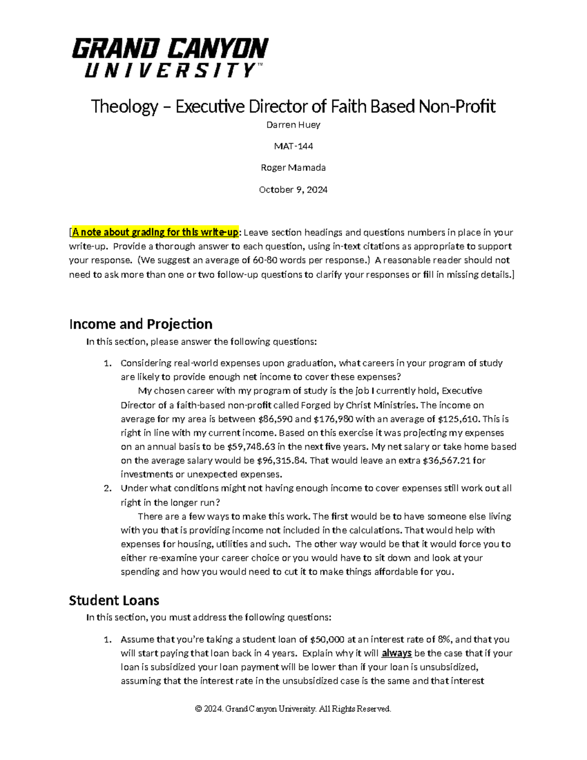 MAT-144-RS-Online-Major Assignment 2 Write-up 20240419 - Theology ...