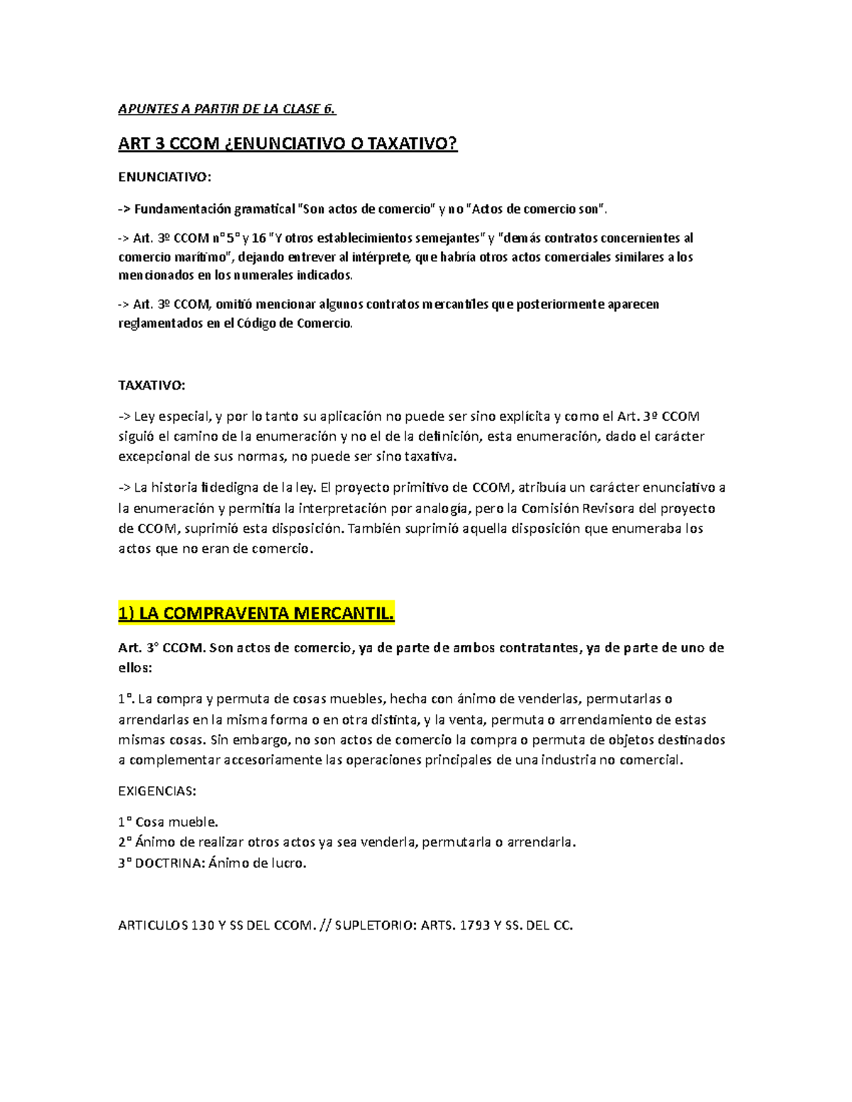 CJCF - En preparación. - APUNTES A PARTIR DE LA CLASE 6. ART 3 CCOM ...