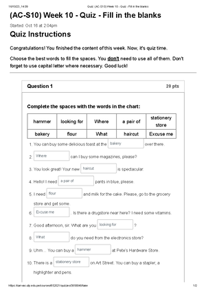 Quiz Week 10 - Task - Where do you get cereal - Week 10 - Task - Where do you get cereal ...