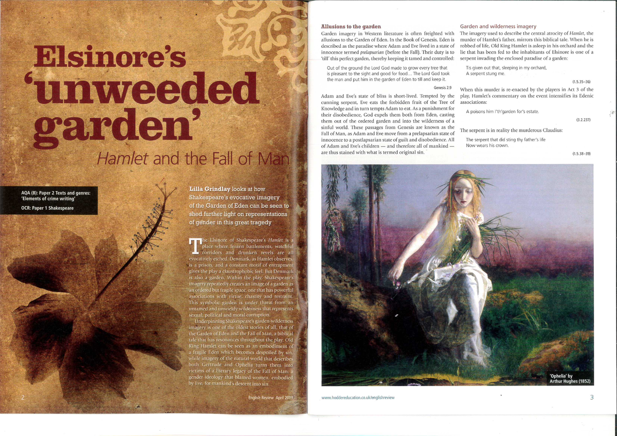 Elsinores Unweeded Garden - Studocu