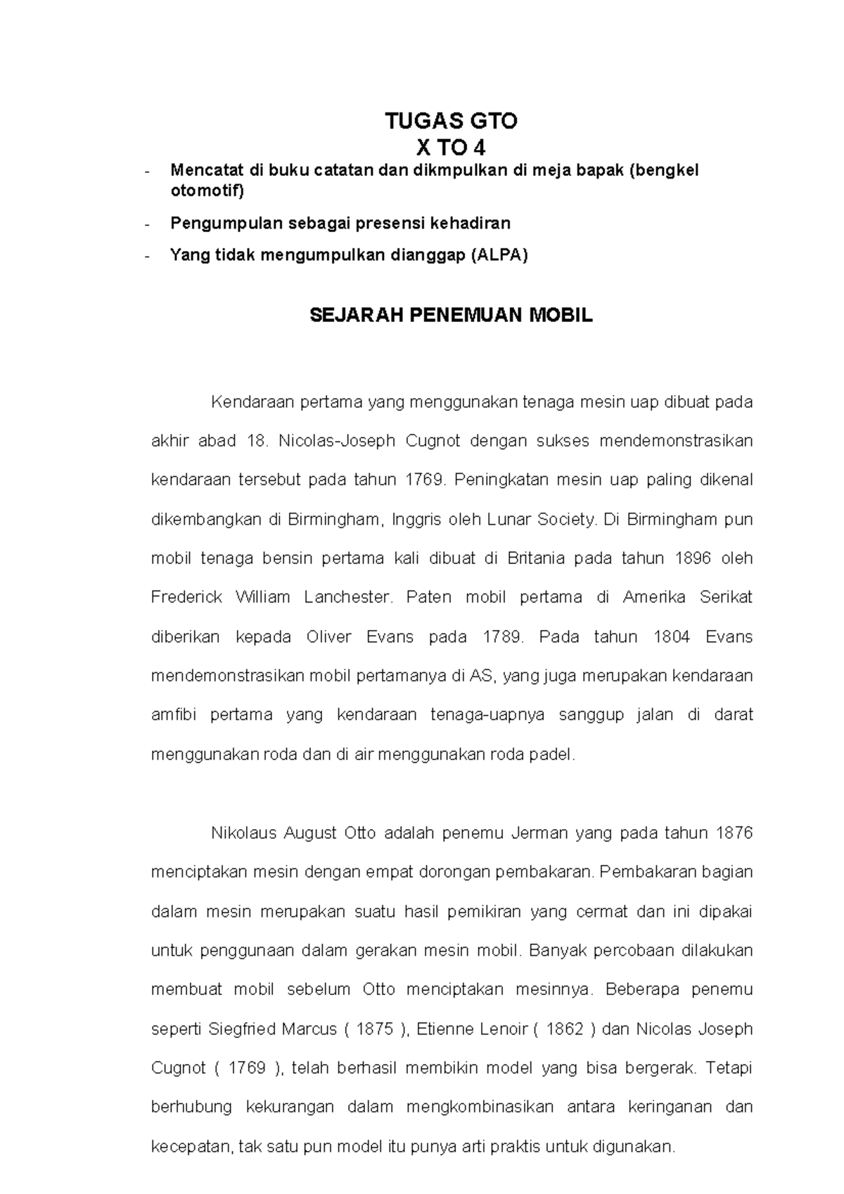 Tugas mencatat X TO 4 - TUGAS GTO X TO 4 Mencatat di buku catatan dan dikmpulkan di meja bapak ...
