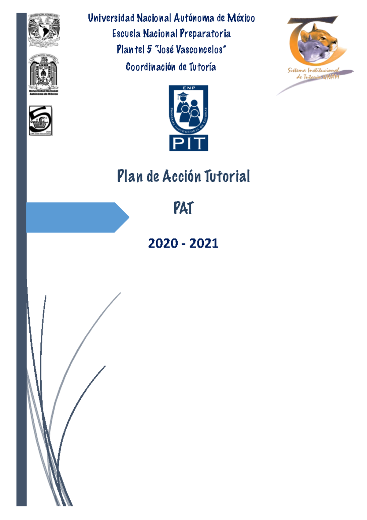 ENP 5 PAT 20-21 222 - PLAN DE ACCION TUTORIAL UAS - Uni versidad ...