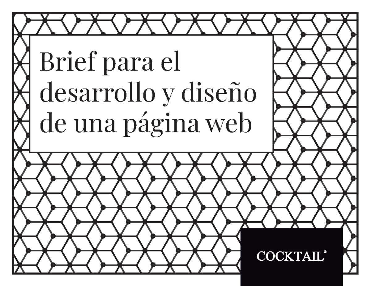 Brief web cocktail 2022 - Brief para el desarrollo y diseÒo de una p ...