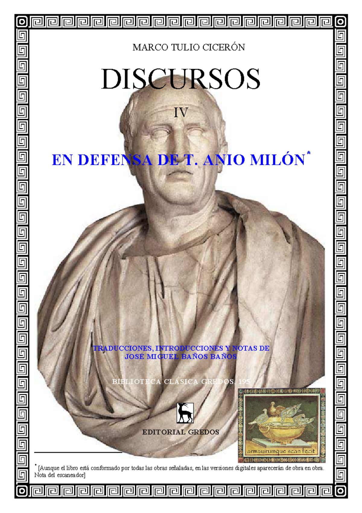Ciceron pro milone - derecho romano - MARCO TULIO CICERÓN DISCURSOS IV ...
