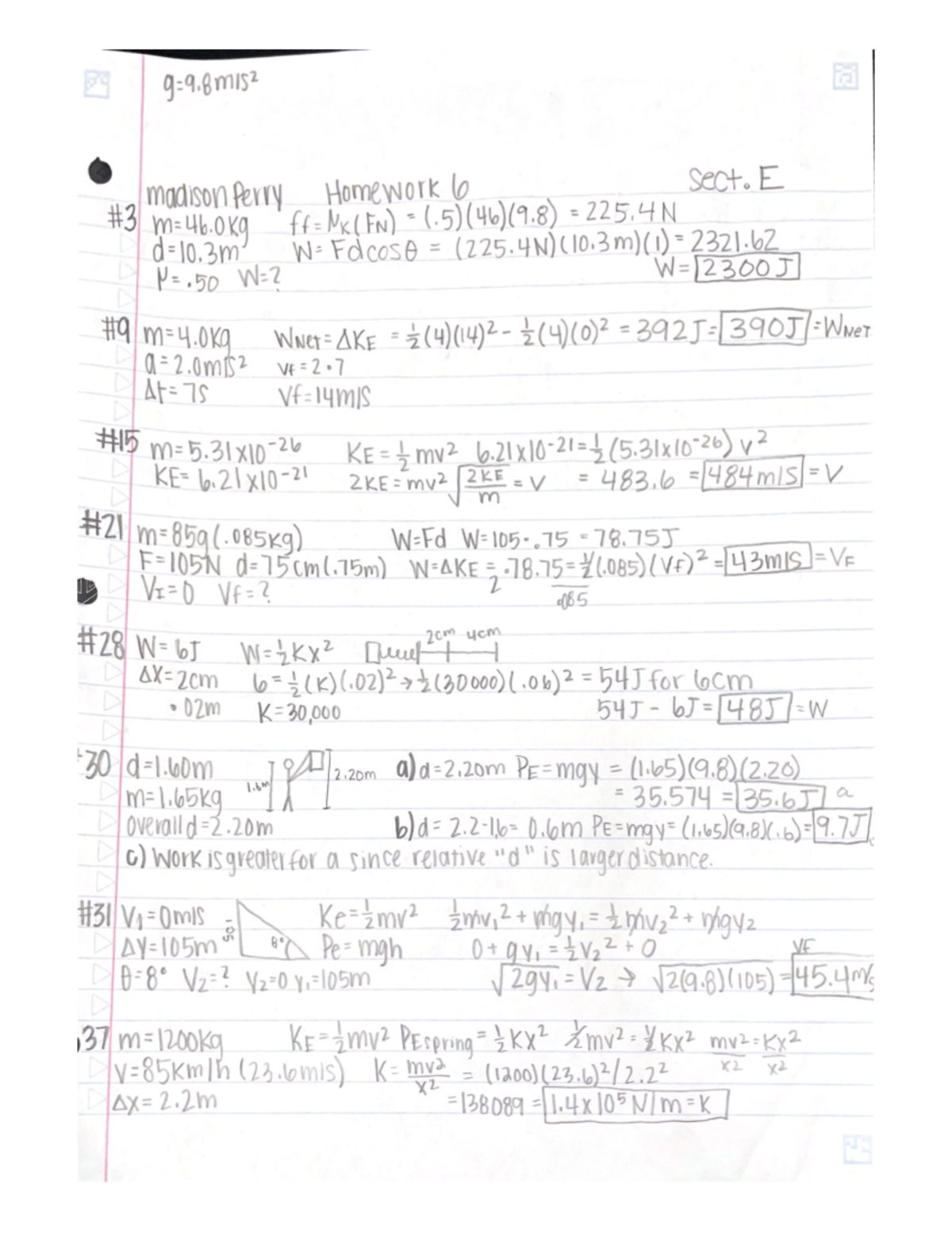 Physics Homework Chapter 6 - 54 111 - Studocu