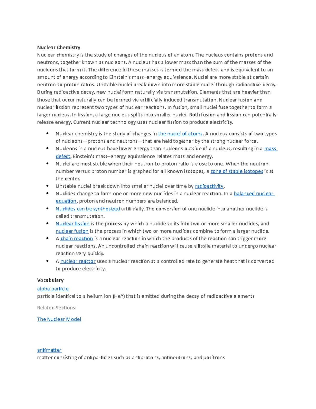 Vocab 8 - Study Guide about the theories of nursing . - Nuclear ...