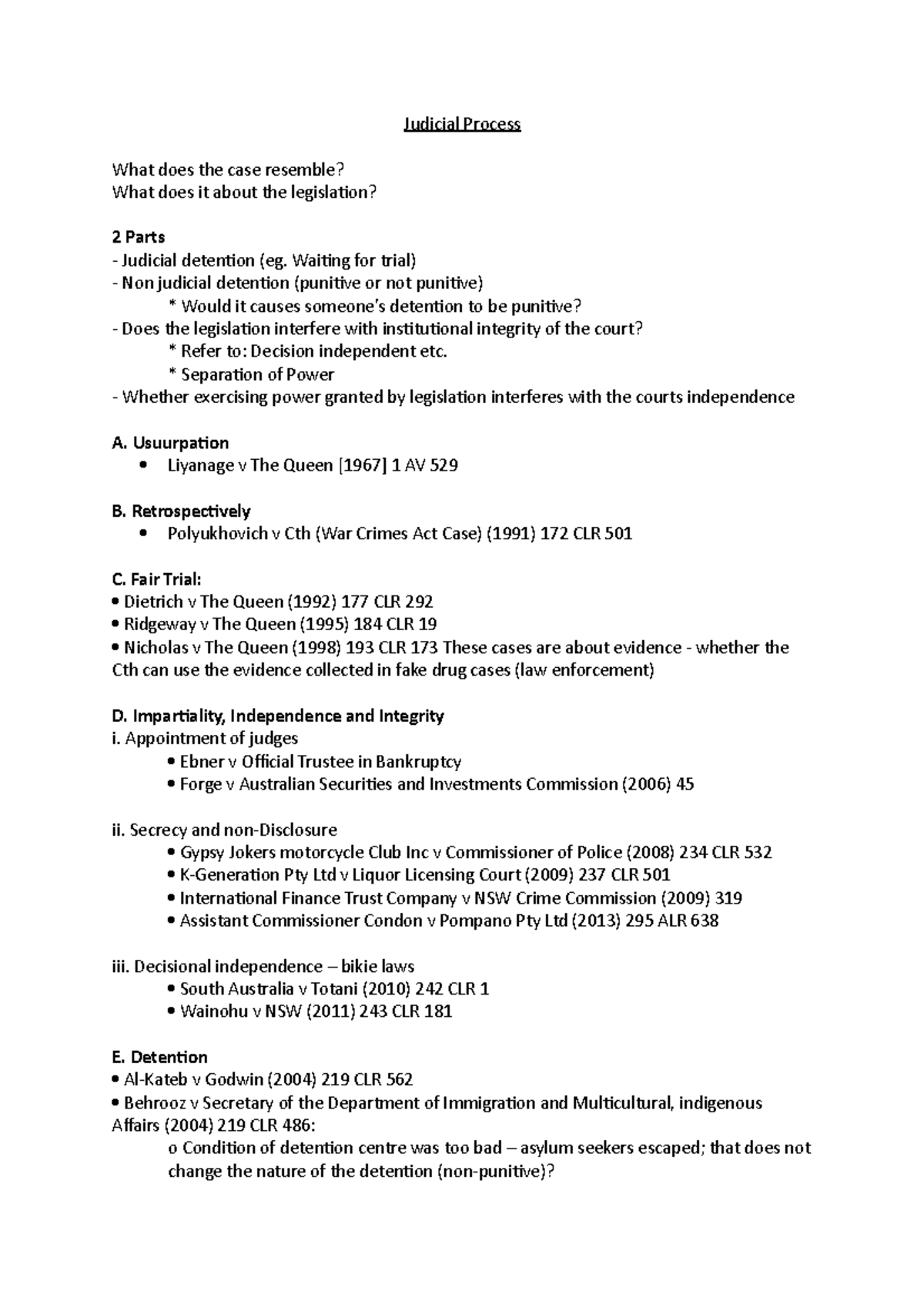 Judicial Process Map - Judicial Process What does the case resemble ...