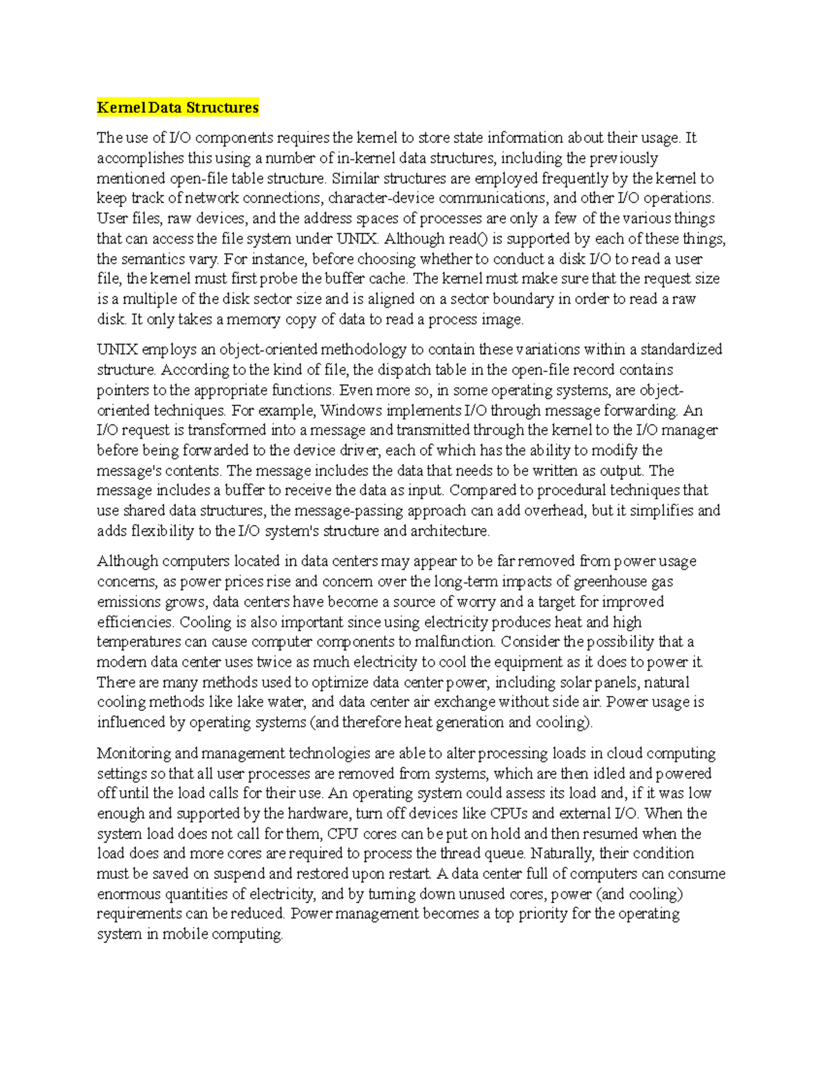 Kernel Data Structures It Accomplishes This Using A Number Of In Kernel Data Structures