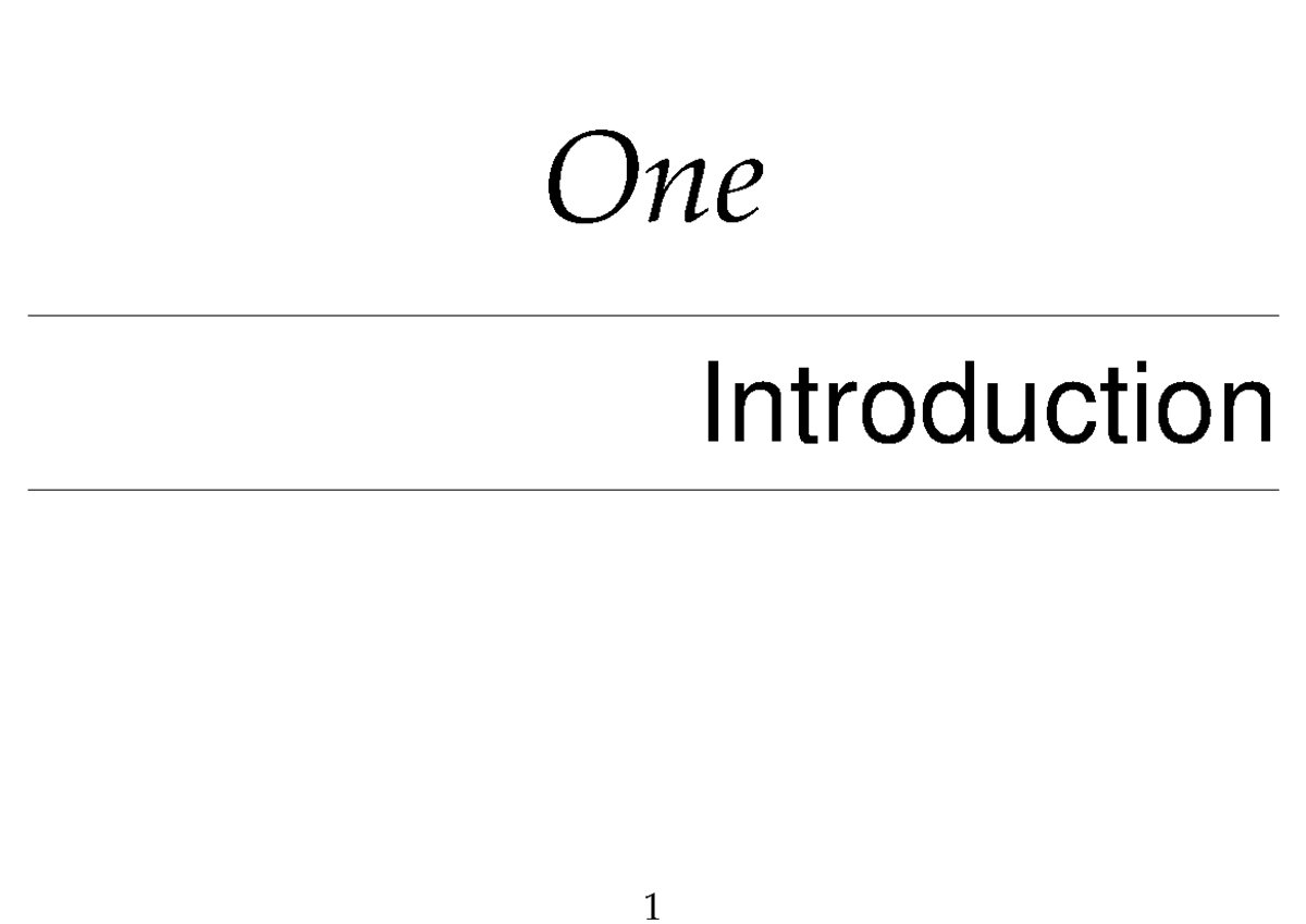 Ch01 Lecture Notes For Intro One Introduction 1 Overview Statistical Learning Is A Set Of