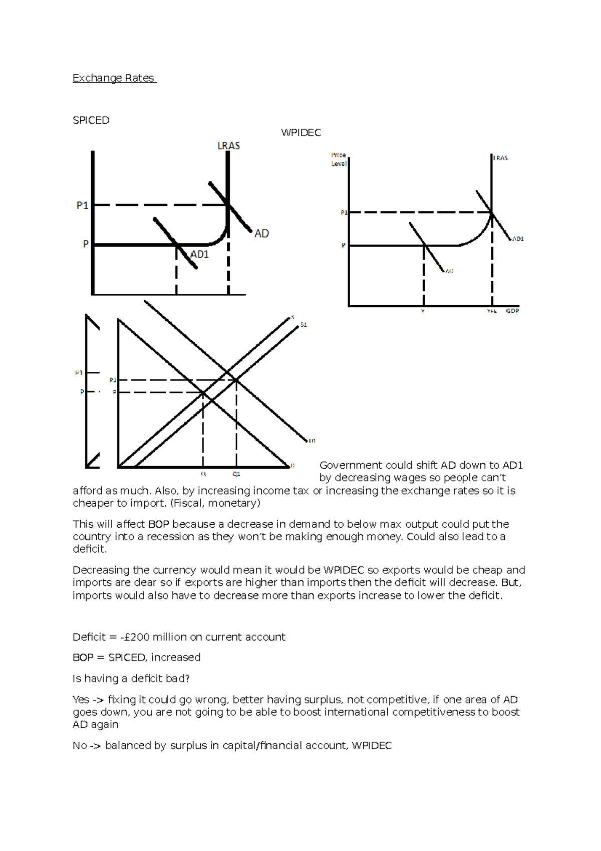 Exchange Rates - Economics revision and helpful class notes - Exchange ...