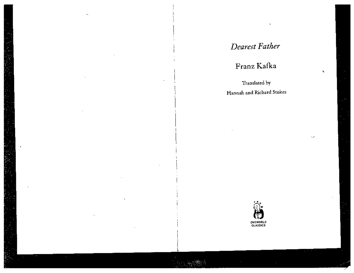 Letter To My Father Libro Didattica Della Letteratura Studocu letter-to-my-father-libro-didattica-della-letteratura-studocu