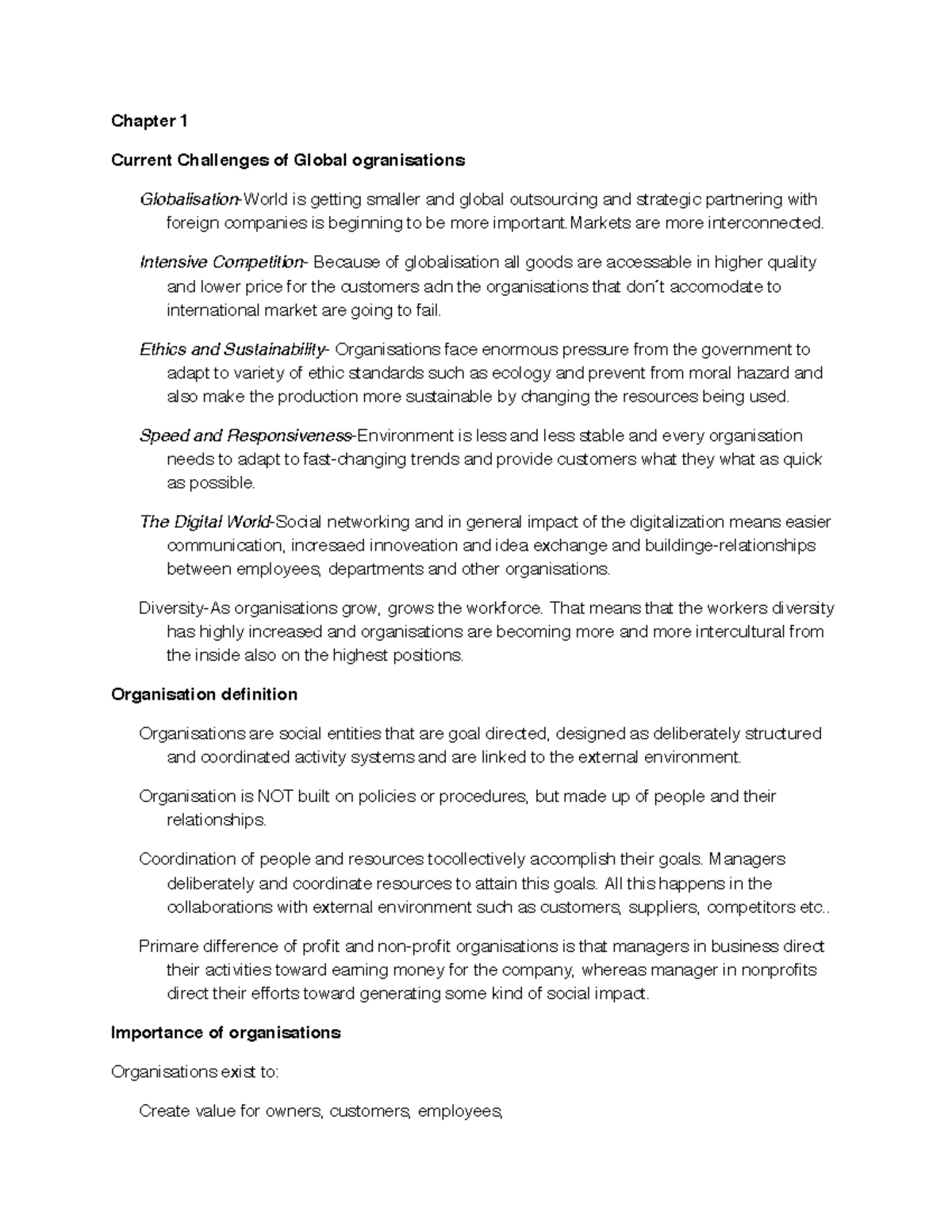 Orga - Warning: TT: undefined function: 32 Chapter 1 Current Challenges of Global ogranisations ...
