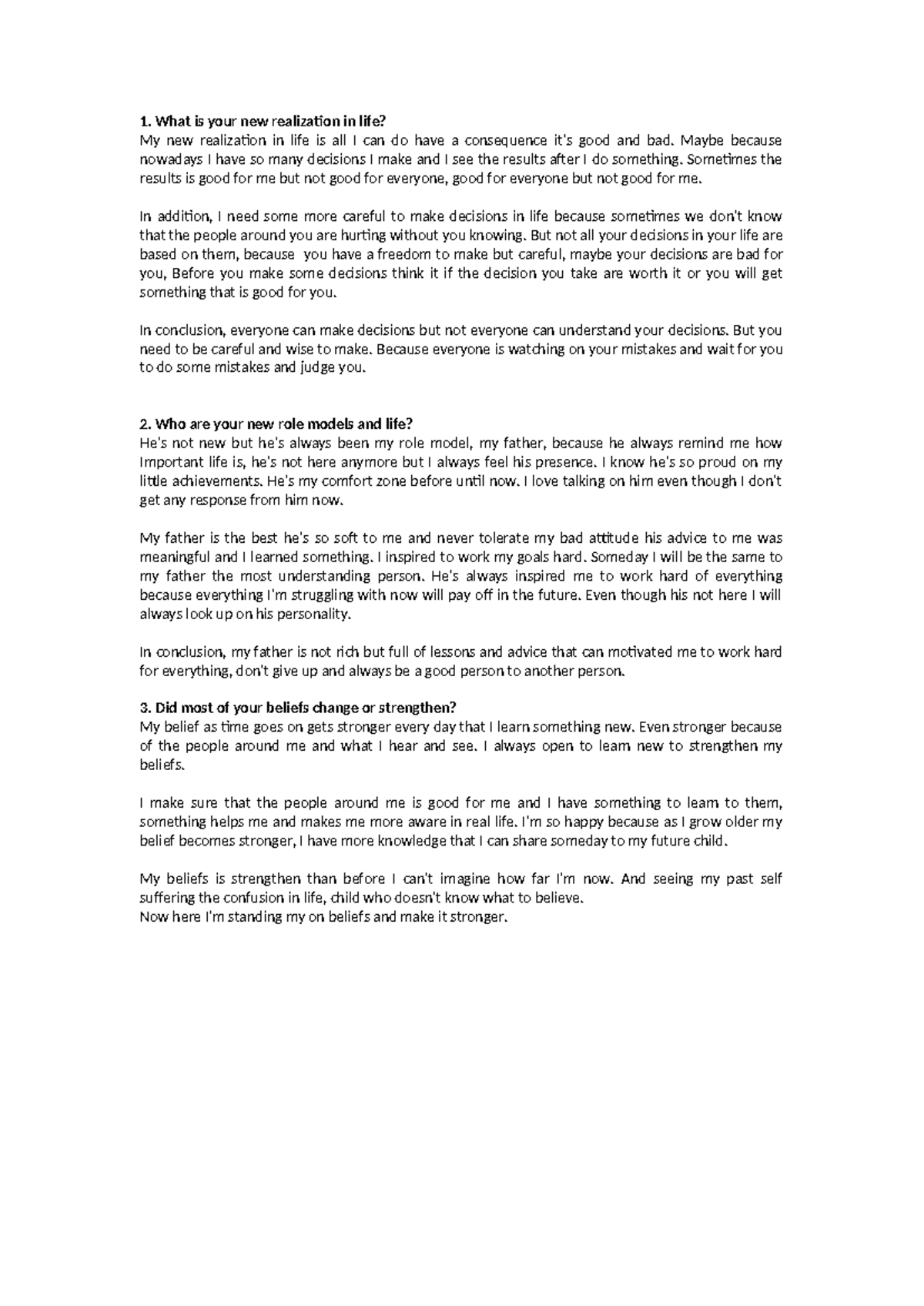 Ibyaang - goods - What is your new realization in life? My new ...