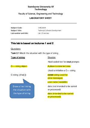 Deliverable 1 Sample - kgkj - SWINBURNE UNIVERSITY OF TECHNOLOGY SYDNEY ...