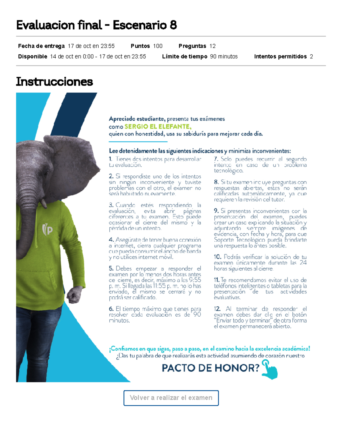 Evaluacion final Evaluación DE Proyectos - Evaluacion final - Escenario 8 Fecha de entrega 17 de ...